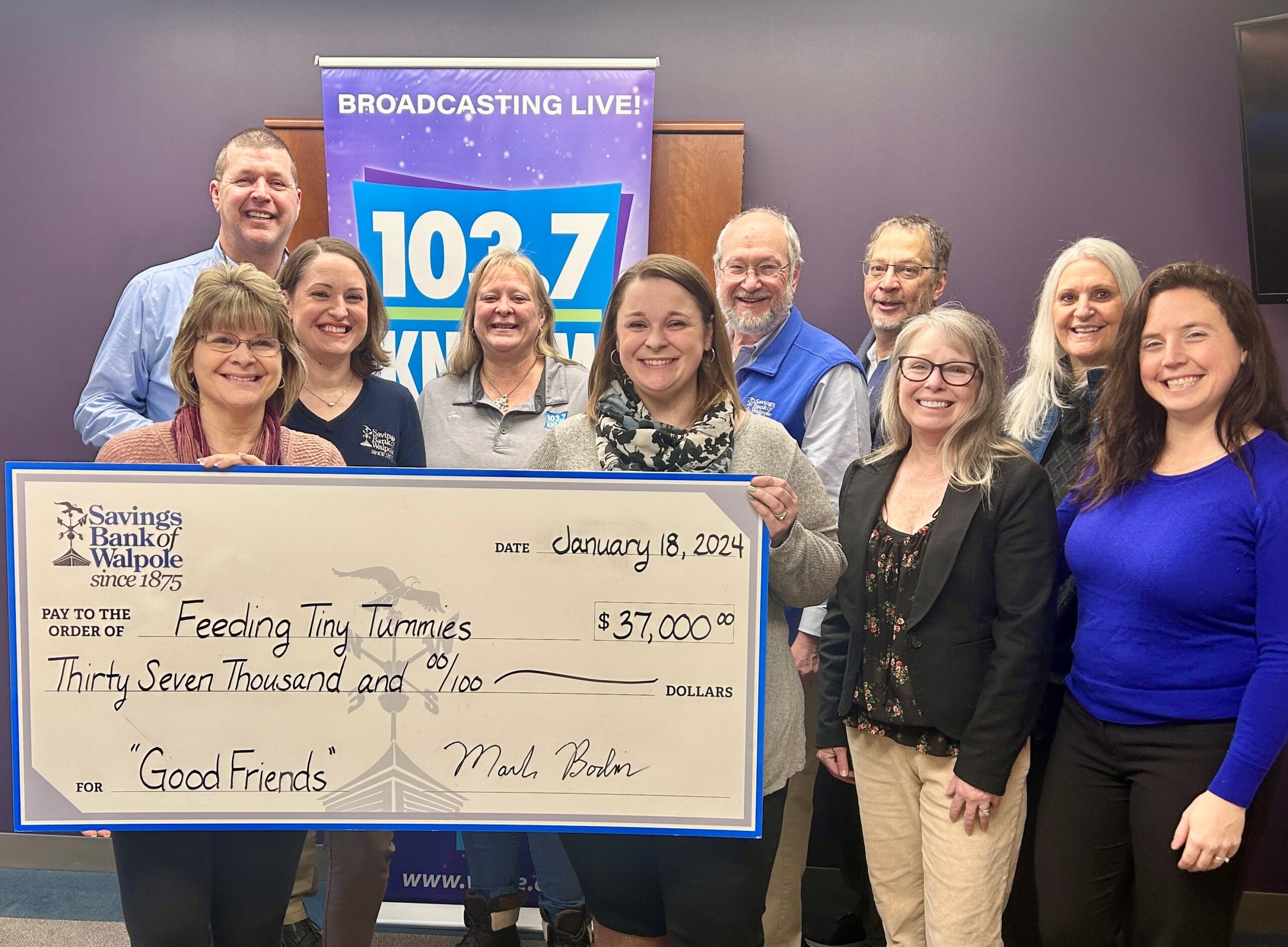 Record Breaking Year for Savings Bank of Walpole, Douglas Cuddle Toys ...