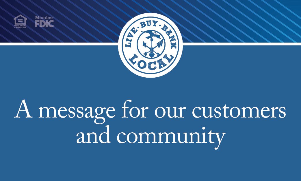 A message from President, Mark Bodin - Savings Bank of Walpole